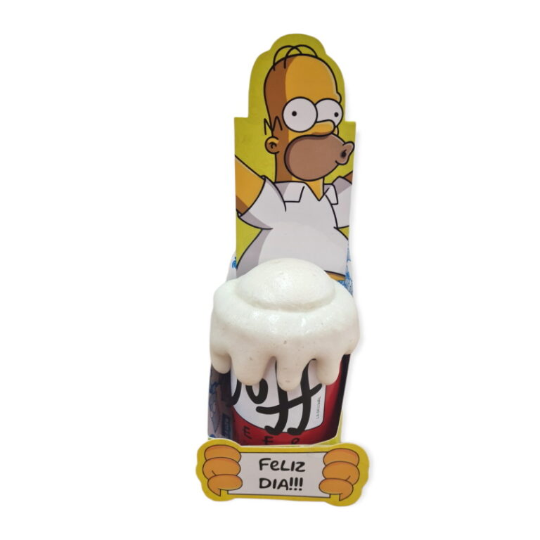 CDLE|8.5 Cerveza en lata derramada HOMERO: FELIZ DÍA AMARILLO 7x21x7.5 ...